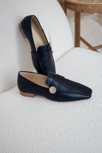 TABY Loafers - Black – b/major shoes